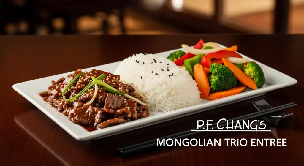 Pf Changs Mongolian Trio Entree Price Calories Nutrition